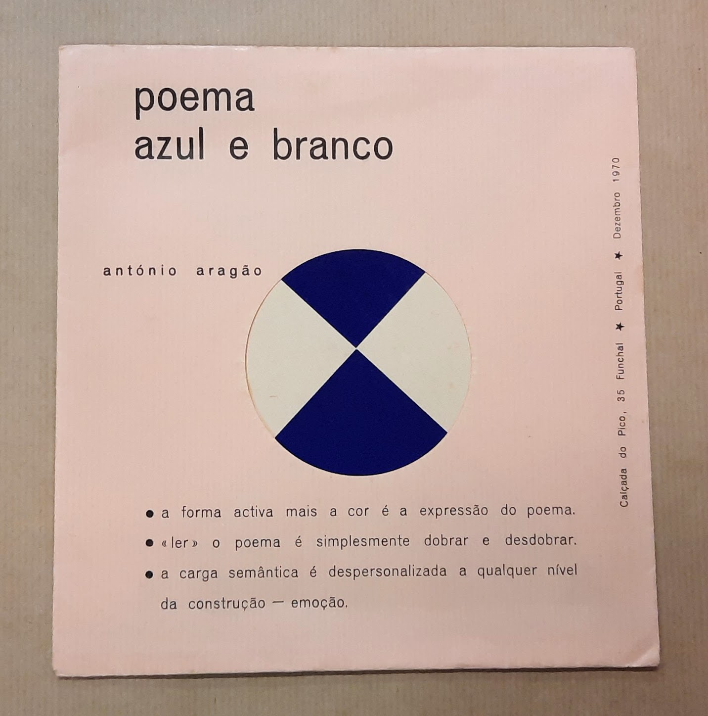 POEMA AZUL E BRANCO | António Aragão - Livraria Galileu